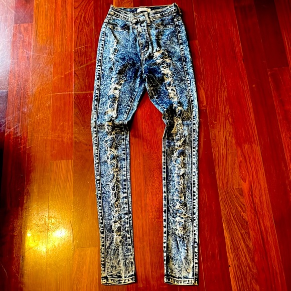 Vibrant | Jeans | Very High Waist Vibrant Ripped Jeans | Poshmark